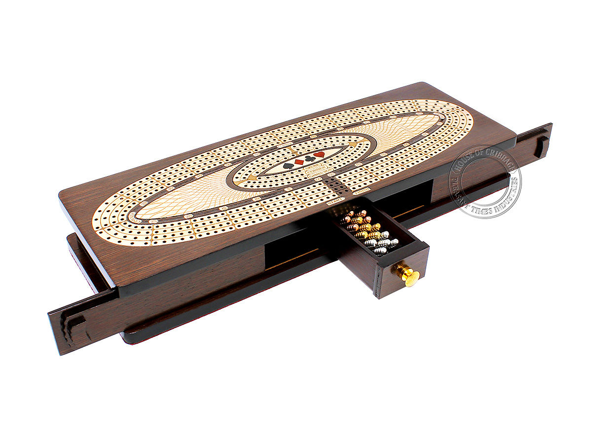 4 Track Cribbage Board Template